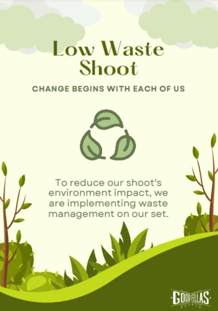 Implementing A Low Waste Shoot - Good Fellas Studio